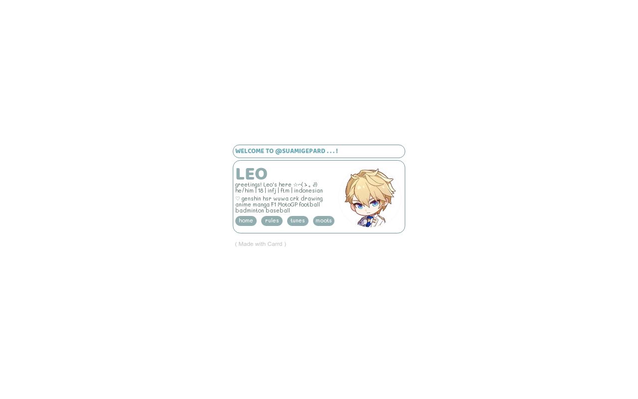 Leo's carrd